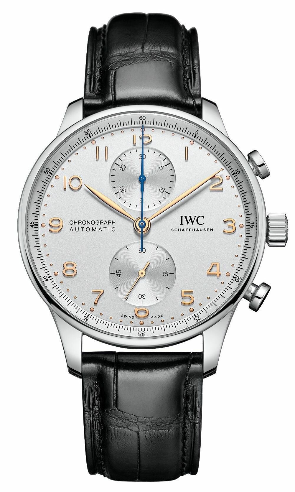 IWC Часы наручные Механические Мужские швейцарские часы серии IWC Portugal, механические, водонепроницаемые, ударопрочные, многофункциональные, подлинные, подарок на день рождения