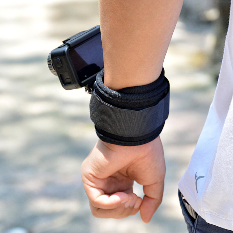 MAXCAM Suitable for DJI Osmo Action 4 3 2, Wrist Strap, Arm Strap, 360-Degree Rotation Mount, Adjustable, GoPro 121109 Accessory