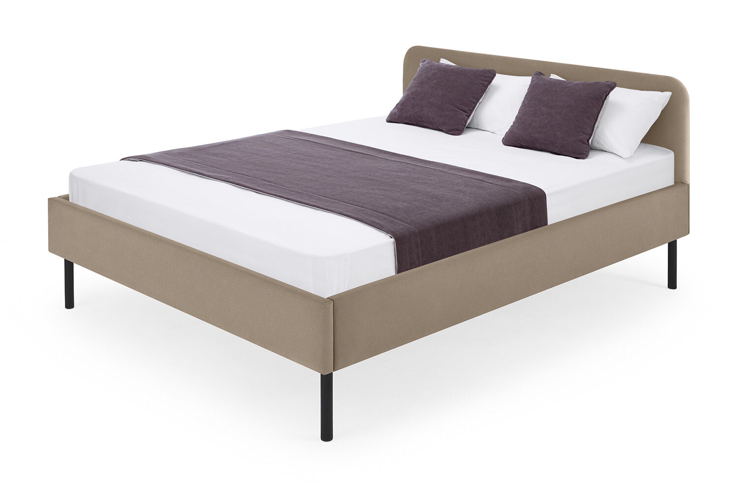 Каркас кровати Hoff Greta, 140х200 см, цвет кофейный, без основания и подъемного механизма