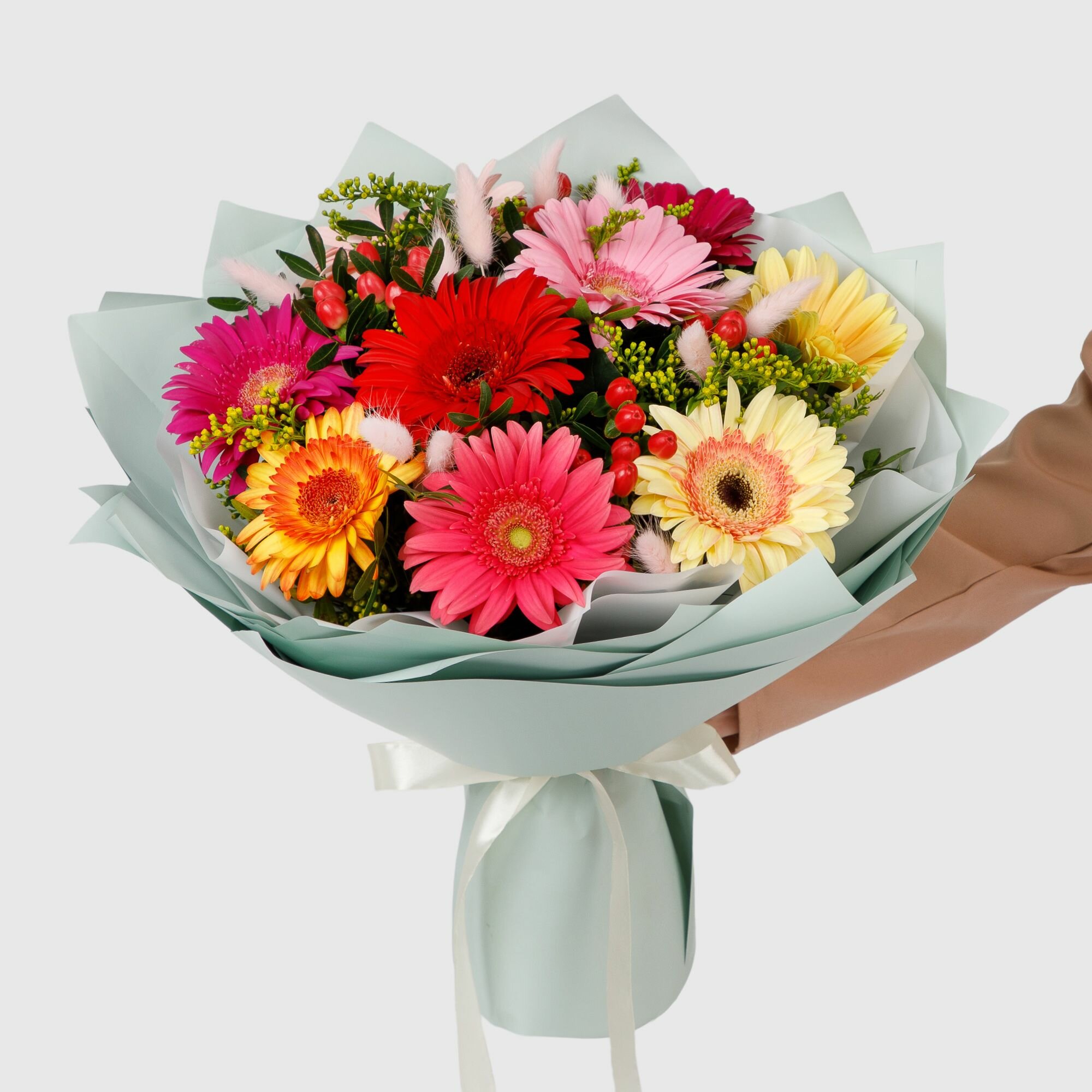 Букет с герберами Яркое настроение