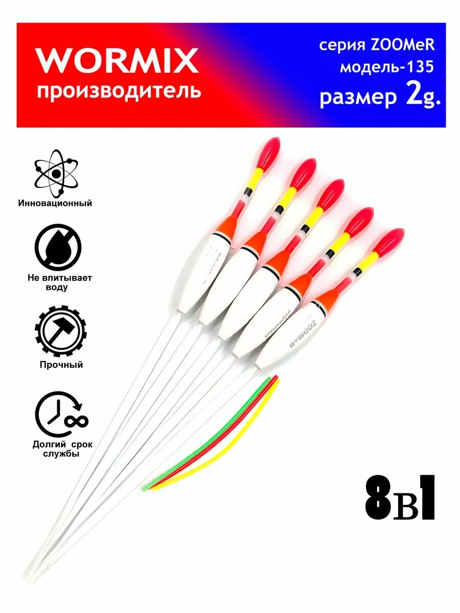 Wormix Набор поплавок для рыбалки 2гр.