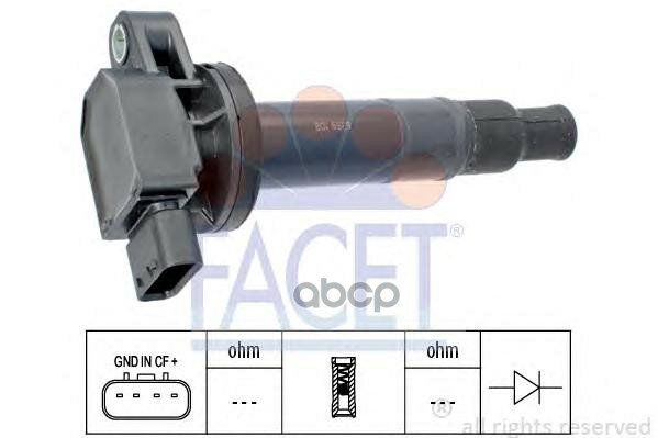 Катушка зажигания CITRO? N C1 II 1.0 VTi 72 06, 18- Facet арт. 96359