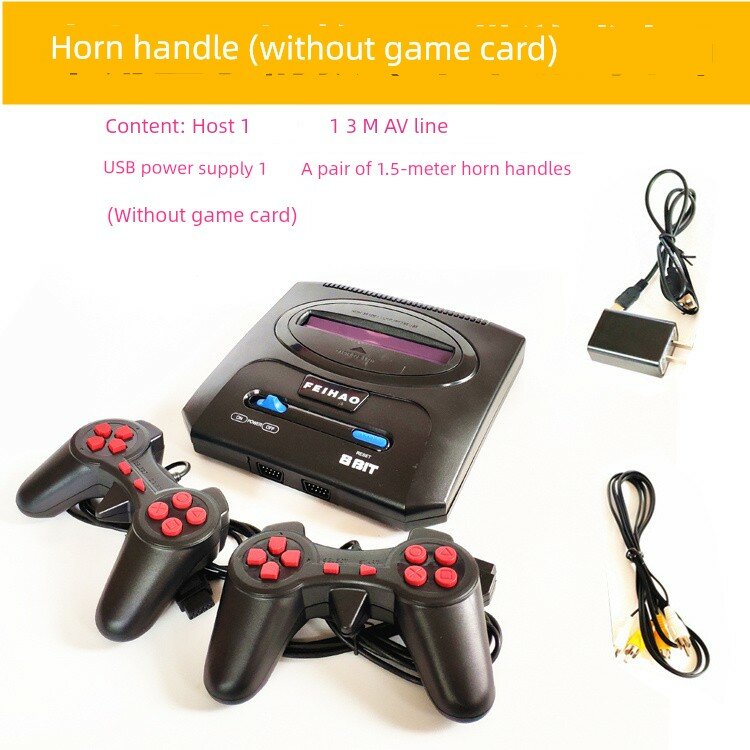 Рупор игровой приставки Family Computer Фейхао, 360 встроенных игр, черный, 25см