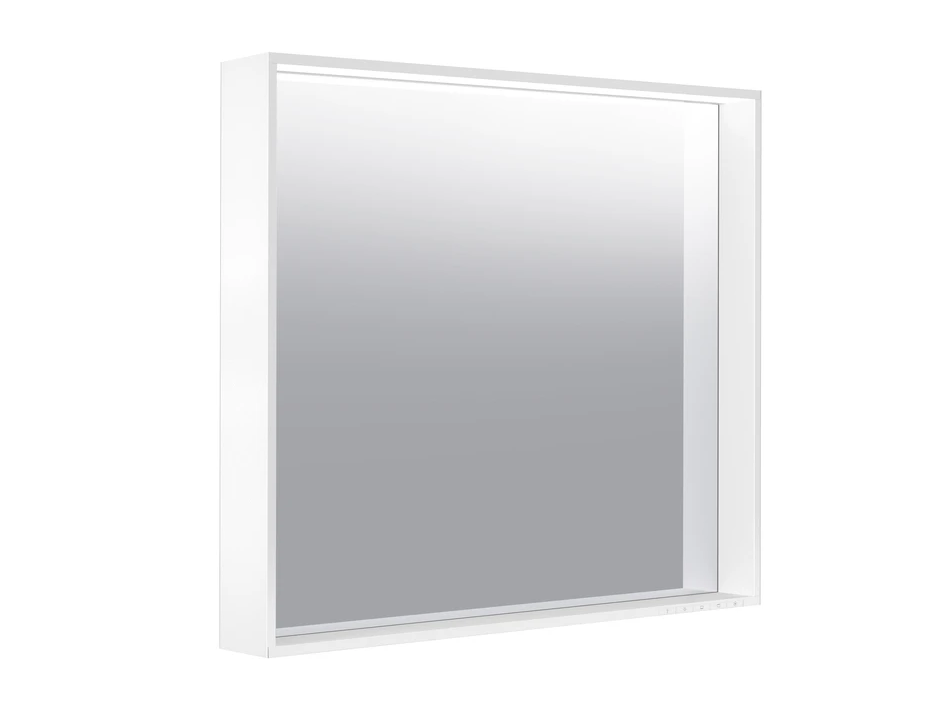 Зеркало с подсветкой Keuco Plan инокс, 800 мм, кашемир матовый