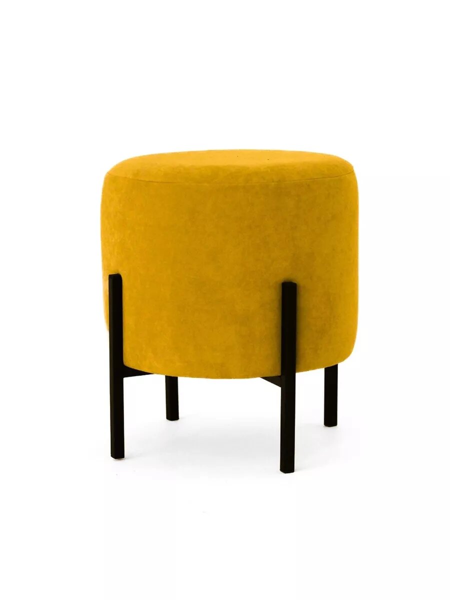 Пуф круглый на металлических ножках