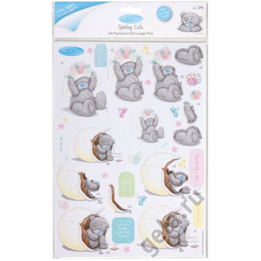 Набор бумаги с высечкой Пасхальный сюрприз ME TO YOU А4 (21,0 х 29,7 см) DOCRAFTS MTY169014