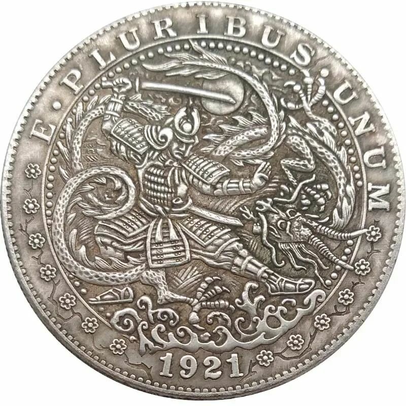 1 монета с черепом Моргана и памятным значком капитана пирата, подходящим для коллекции