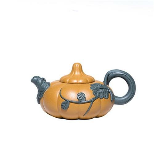 Yixing фиолетовый песочный чайник творческий ручной работы тыквенный стиль маленький чайник фиолетовый песок кунг - фу офисный чайник чайник подарок