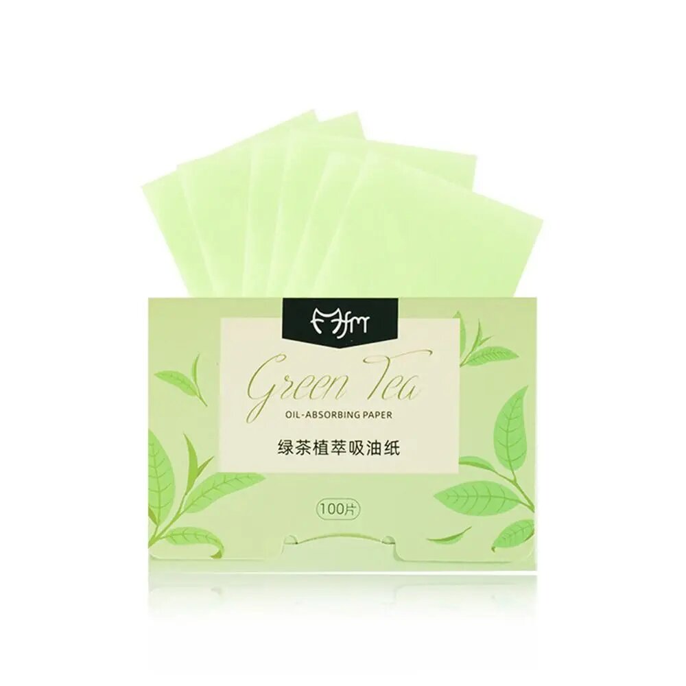 Матирующие салфетки для лица 100 шт. 01Green tea