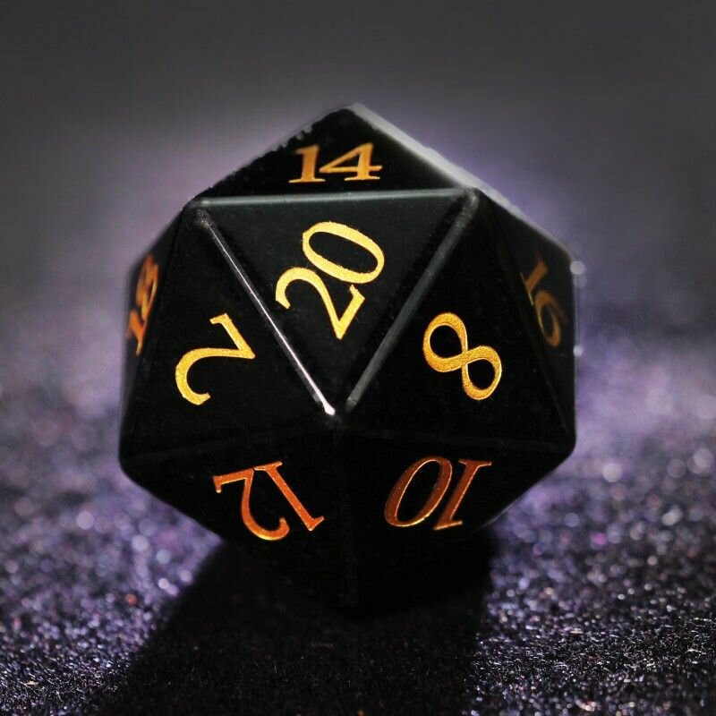 Аксессуары для настольной игры "Подземелья и драконы" Многогранник DND, набор кубиков из натурального камня, 7 предметов