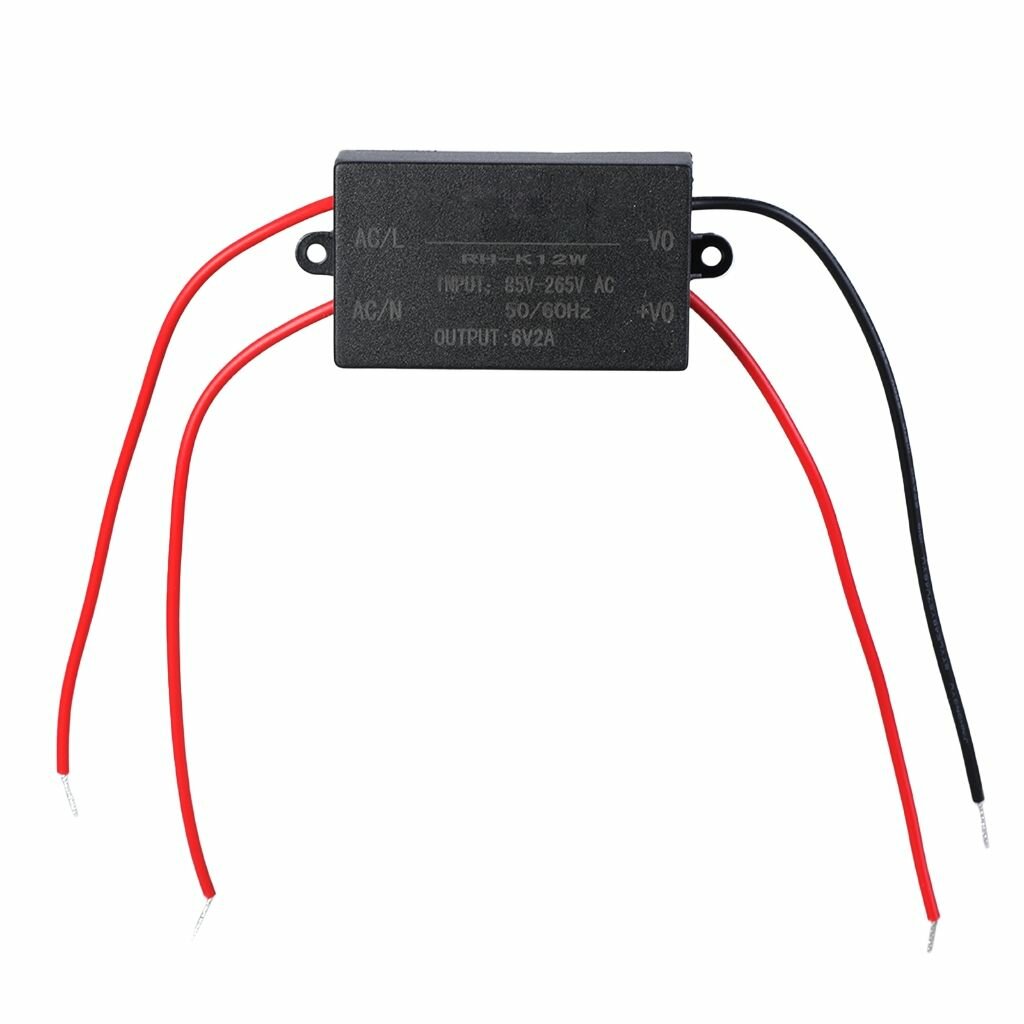 Адаптер питания AC85V 265 В к DC12 Вт черный-6V2A
