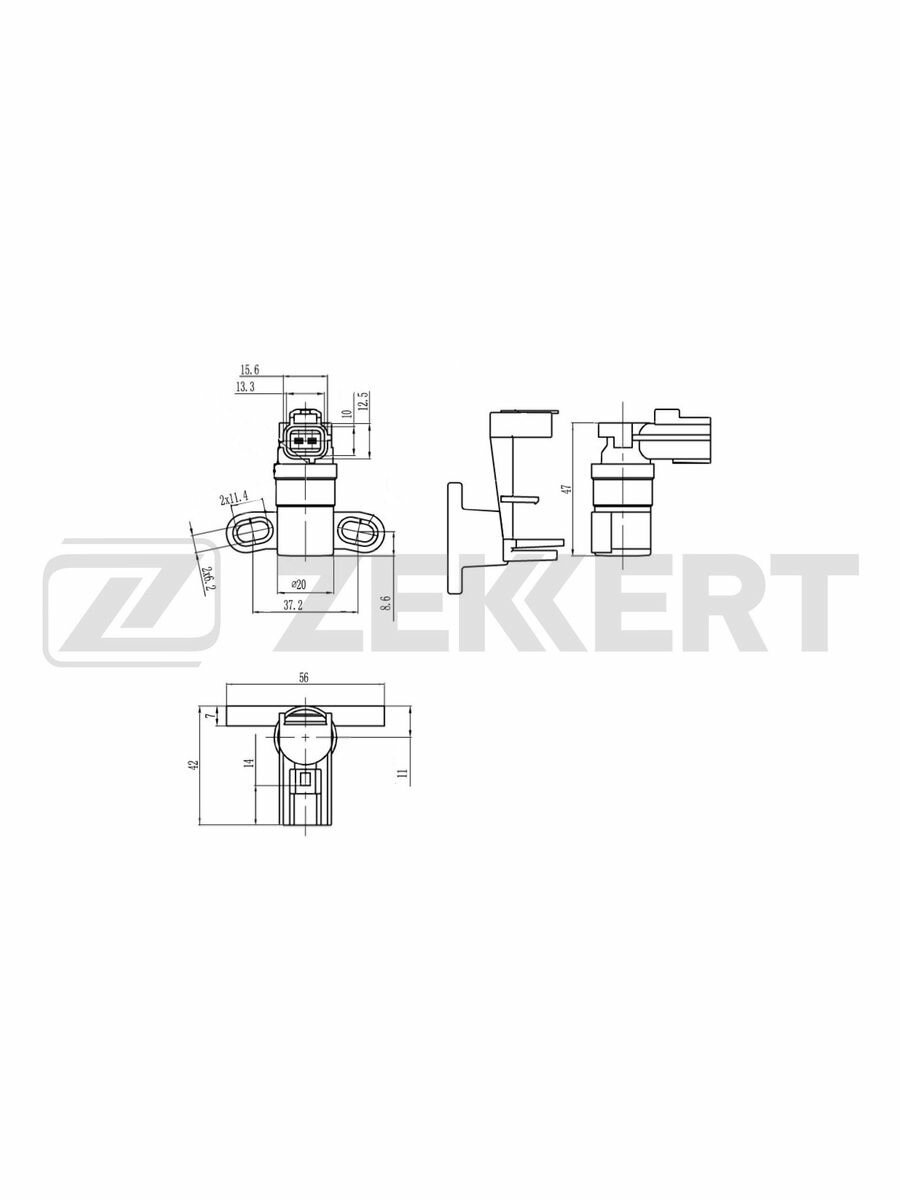 Датчик положения коленвала Ford Focus II , Mondeo III IV, Fiesta V , C-Max 07- Mazda 3 03- Volvo S40 II 04- S80 II 08-
