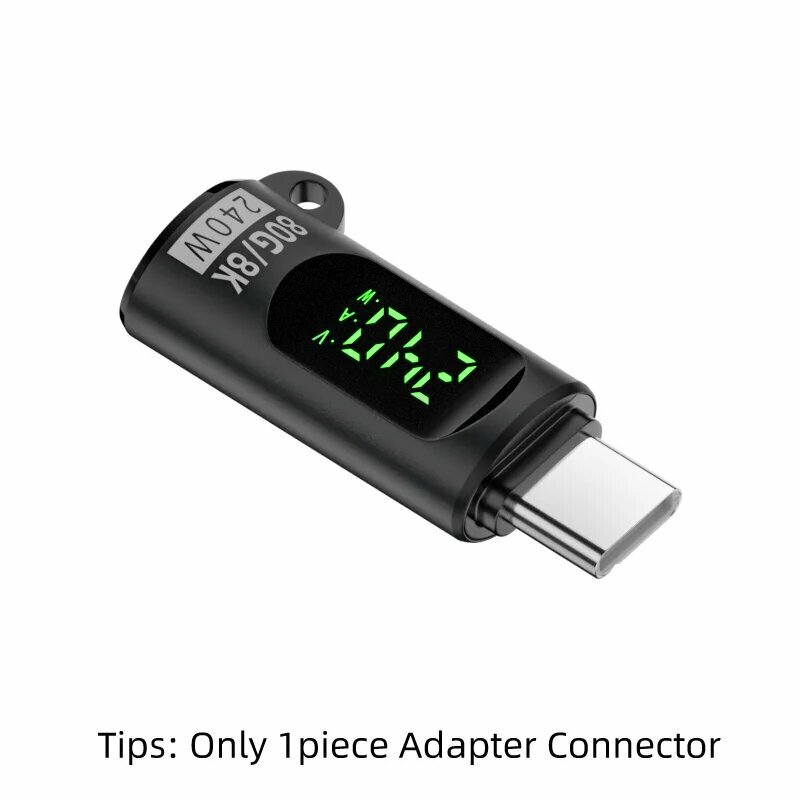 USB-C адаптер с дисплеем 240W Black
