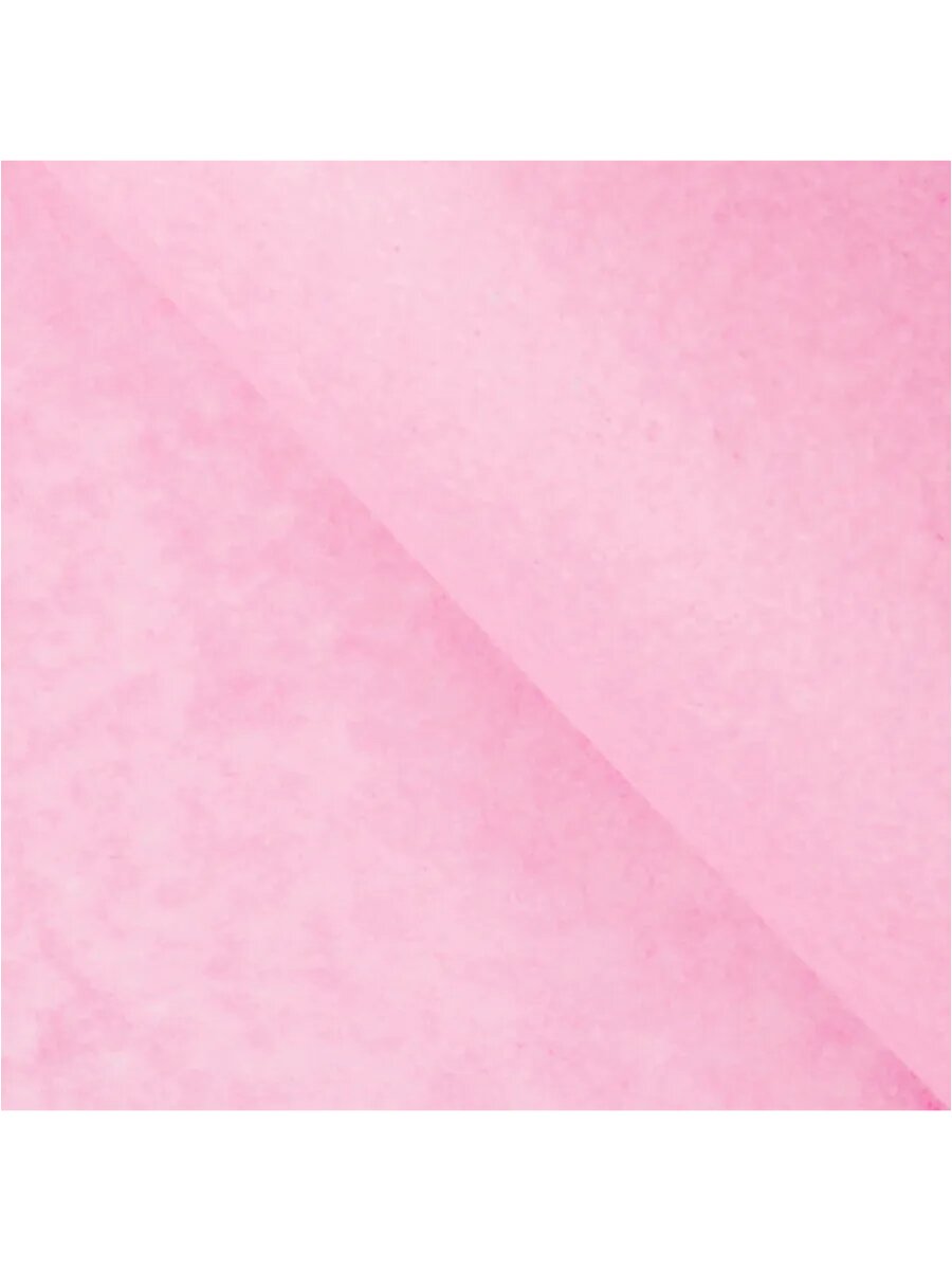 Бумага упаковочная тишью Нежно-розовая (50*66 см) 10 л / веселуха
