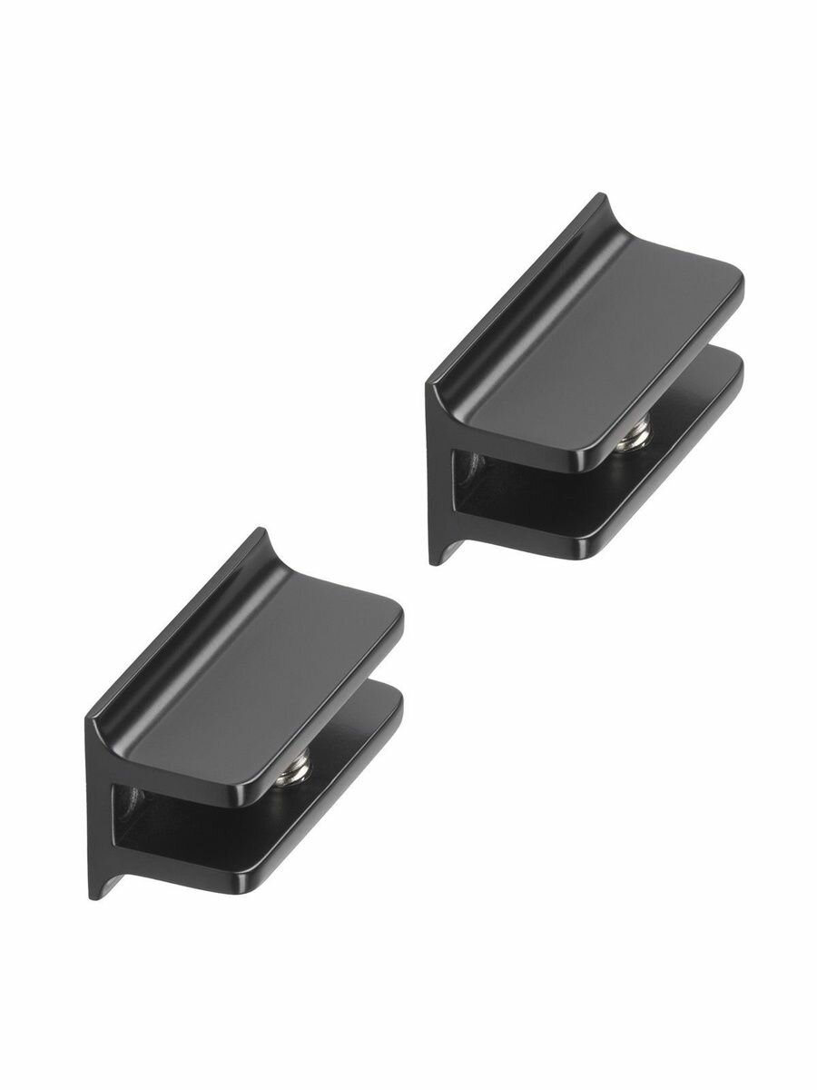 Стеклодержатель (стекло до 9 мм) EDSON черный матовый (комплект 2 шт.)