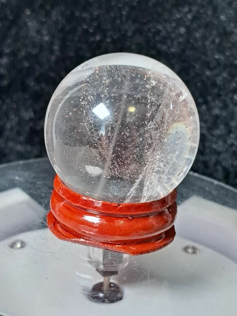 Камень шар талисман и оберег Горный Хрусталь, 55 гр