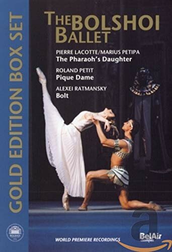 Диск THE BOLSHOI BALLET Gold Edition Box Set. The Pharaoh`s Daughter, Pique Dame, The Bolt. Marius Petipa, Pierre Lacotte, Roland Petit, Alexei Ratmansky (3 DVD)