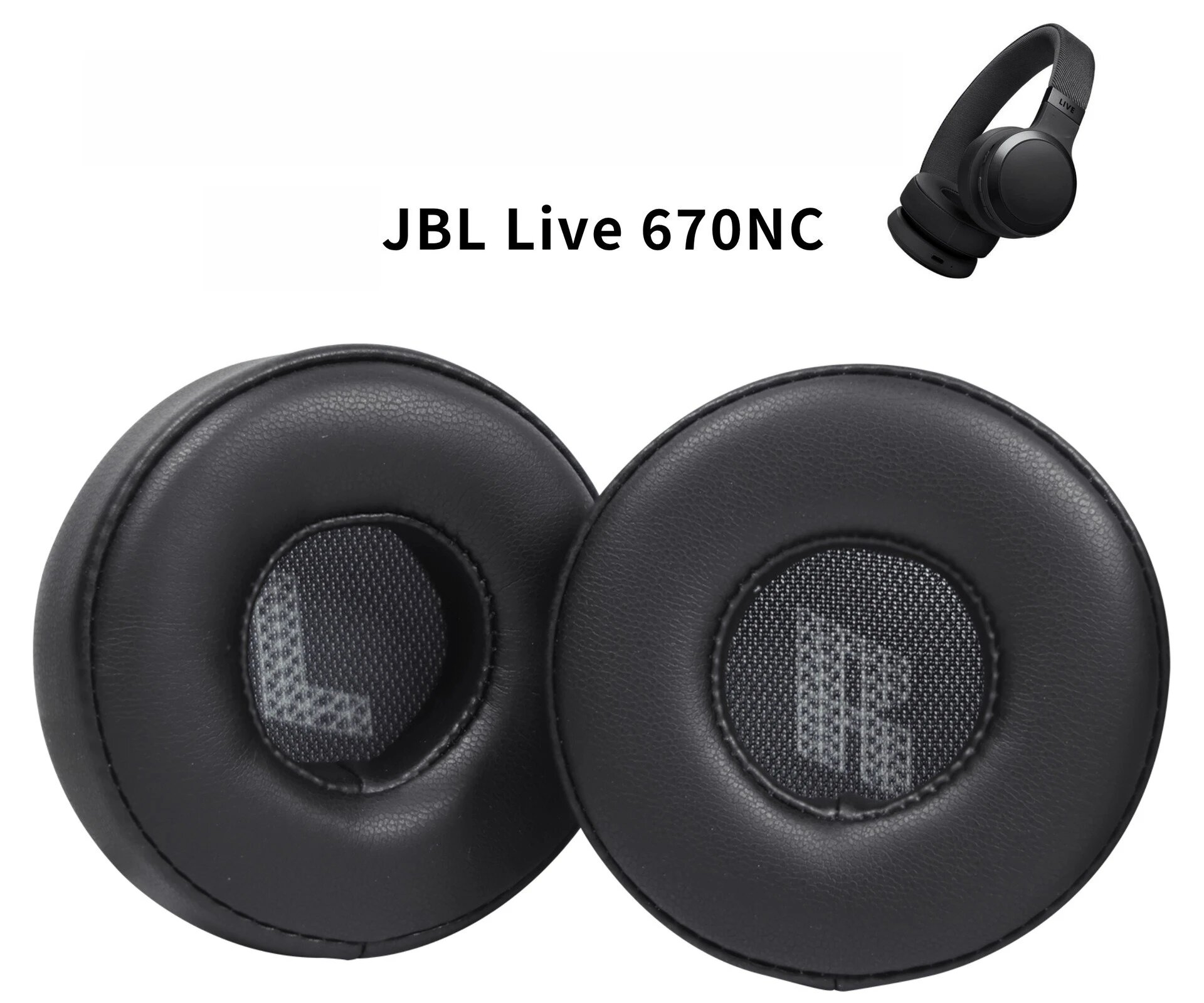 Кожаные амбушюры для JBL Live 670 NC YAYINCC