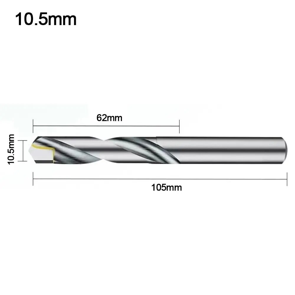 Сверло по металлу 10.5mm, 105mm, 62mm