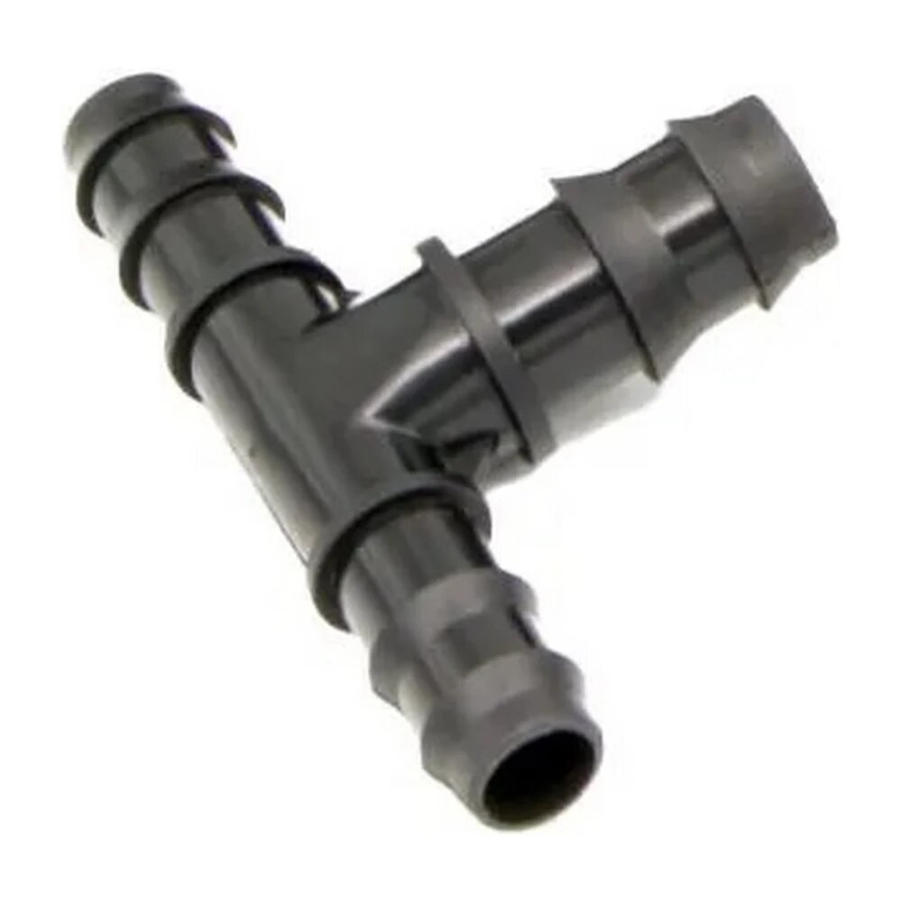 TUBOFLEX Тройник 16x19x16 мм для трубки ПНД 16 мм с переходом на 3/4" - 10 шт. (элемент комплекта капельного полива для формирования систем полива) TFтройник16х19х16-10 4657780381377