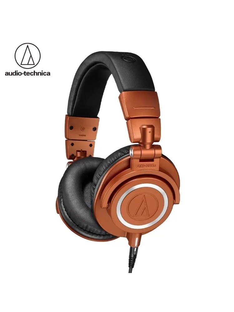 Audio-Technica ATH-M50x Проводные Студийные Наушники Стерео Наушники-вкладыши С Монитором, Басовые Гарнитуры Для Игр