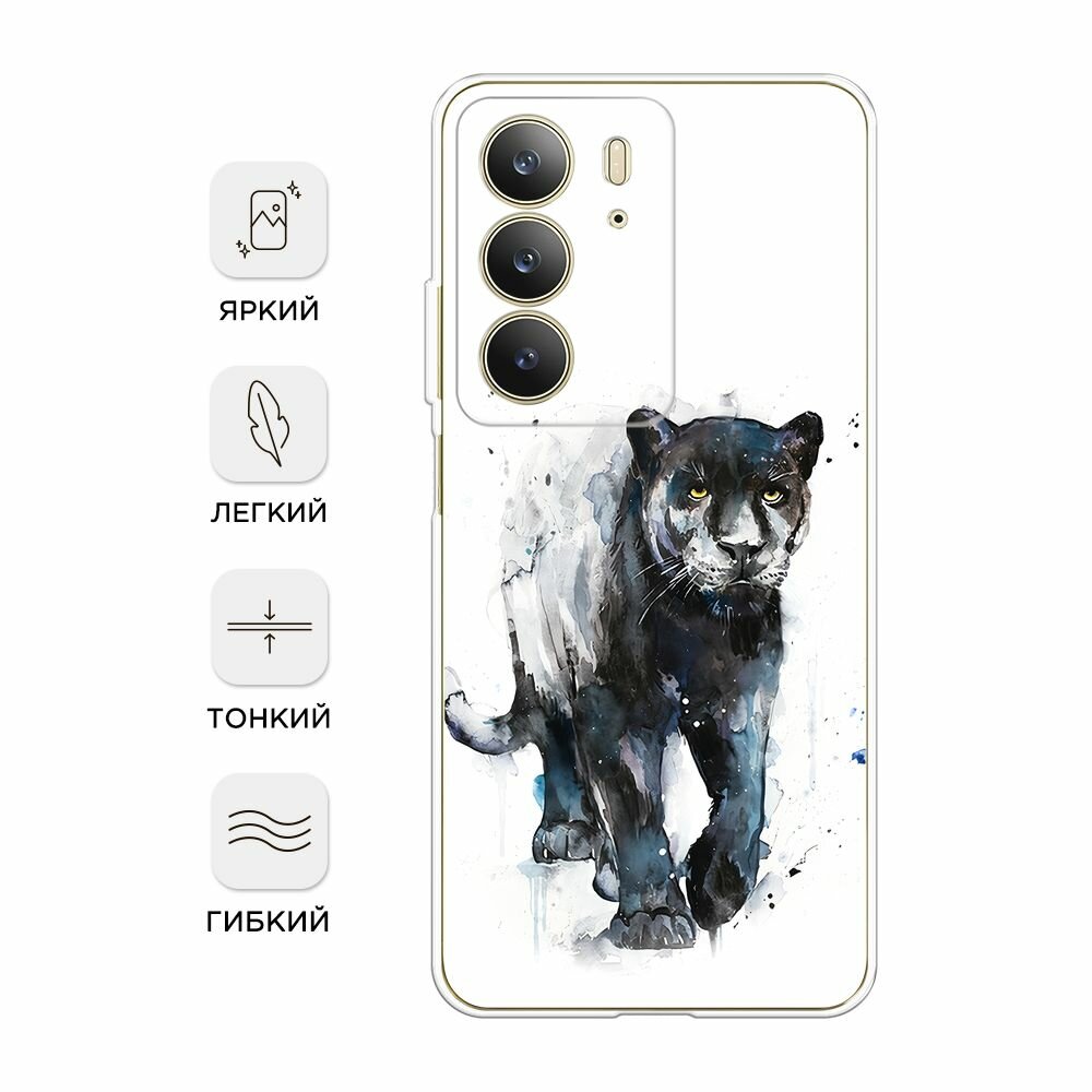 Чехол на Realme C75 4G / Реалми C75 4G с принтом "Пантера арт 3" — фото 1