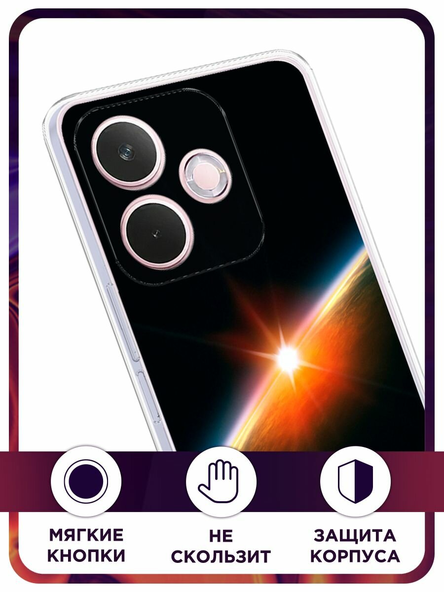 Силиконовый чехол на Oppo A5 Pro / Оппо А5 Про с принтом "Космос 9" — фото 1