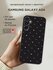 Чехол на Samsung Galaxy A24 / Самсунг Галакси A24 с принтом "Черный фон и сердеч...