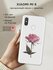 Чехол на Xiaomi Mi 8 / Сяоми Ми 8 с принтом "Меланхоличная роза", прозрачный