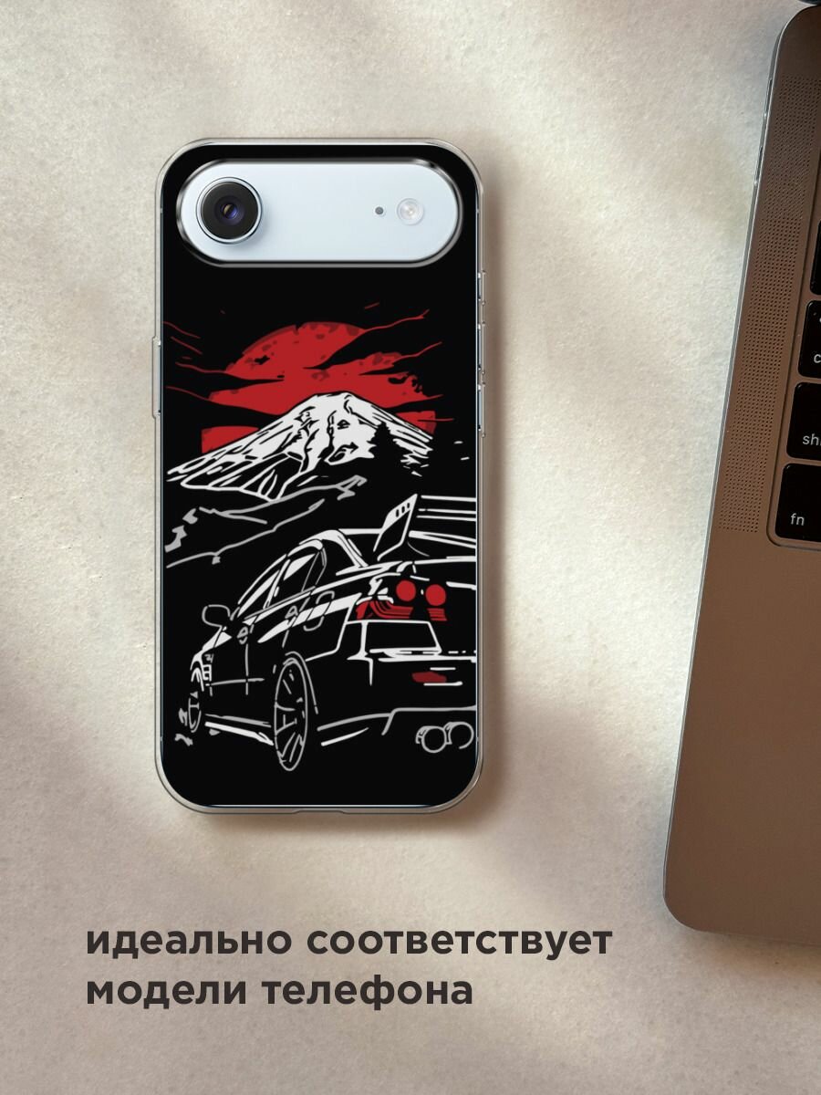 Чехол на Apple iPhone Air / Айфон Айр с принтом "Машина в горах JDM" — фото 1