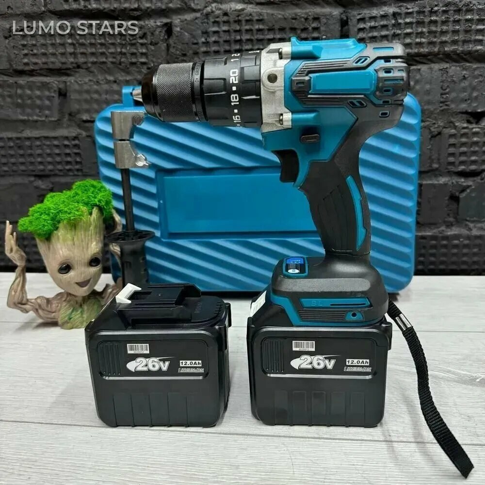 Zldrill Дрель-шуруповерт, 18 В, 200 Нм, 2 АКБ