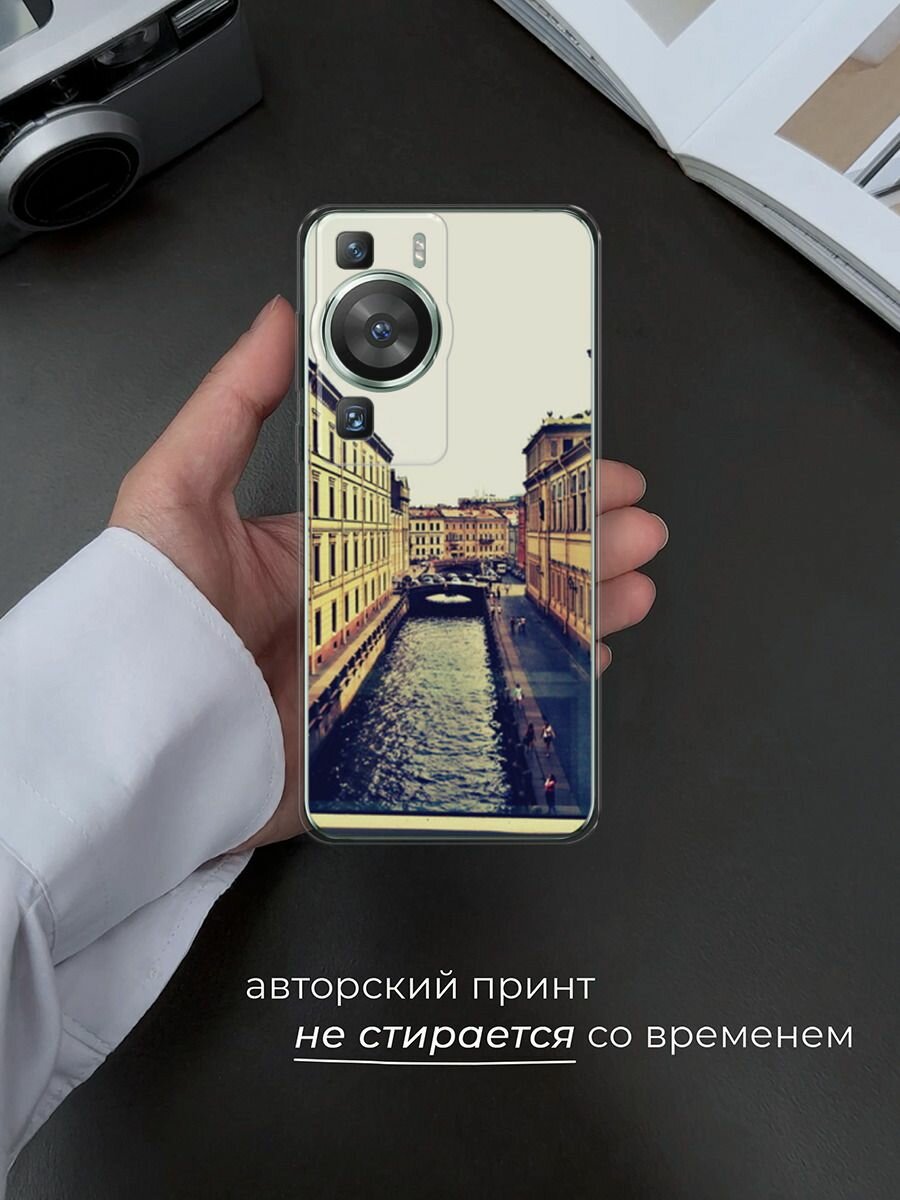 Чехол на Huawei P60/P60 Pro / Хуавей P60/P60 Про с принтом "Санкт-Петербург" — фото 1