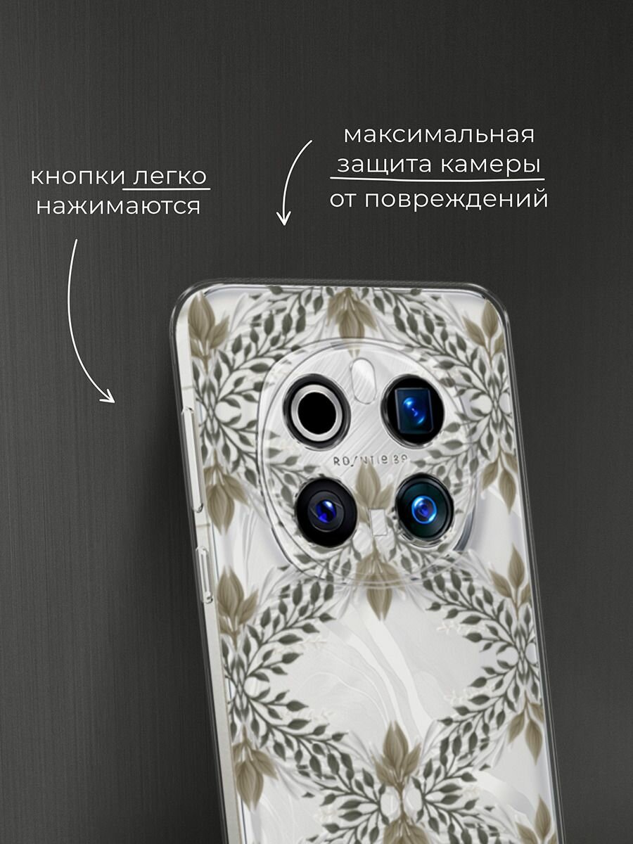 Чехол на Honor Magic 7 Pro / Хонор Мэджик 7 Про с принтом "Калейдоскоп цветов" — фото 1