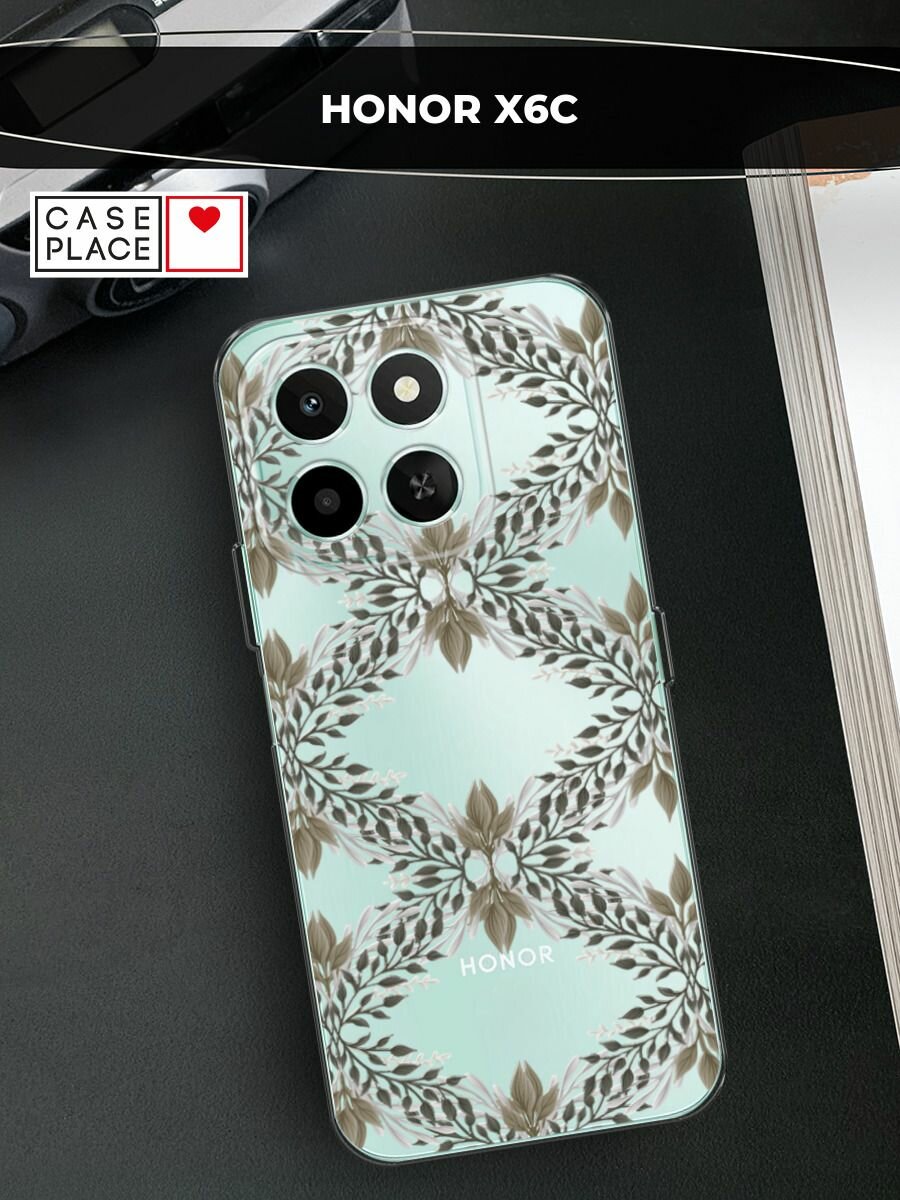 Чехол на Honor X6c / Хонор X6c с принтом "Калейдоскоп цветов"