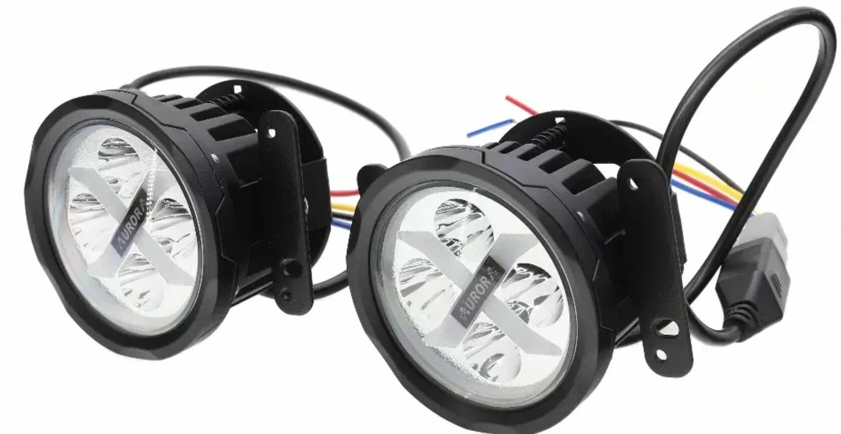 Светодиодная фара на автомобили, багги, ATV, и маломерные суда Aurora ALO-R4T3-P (пара)