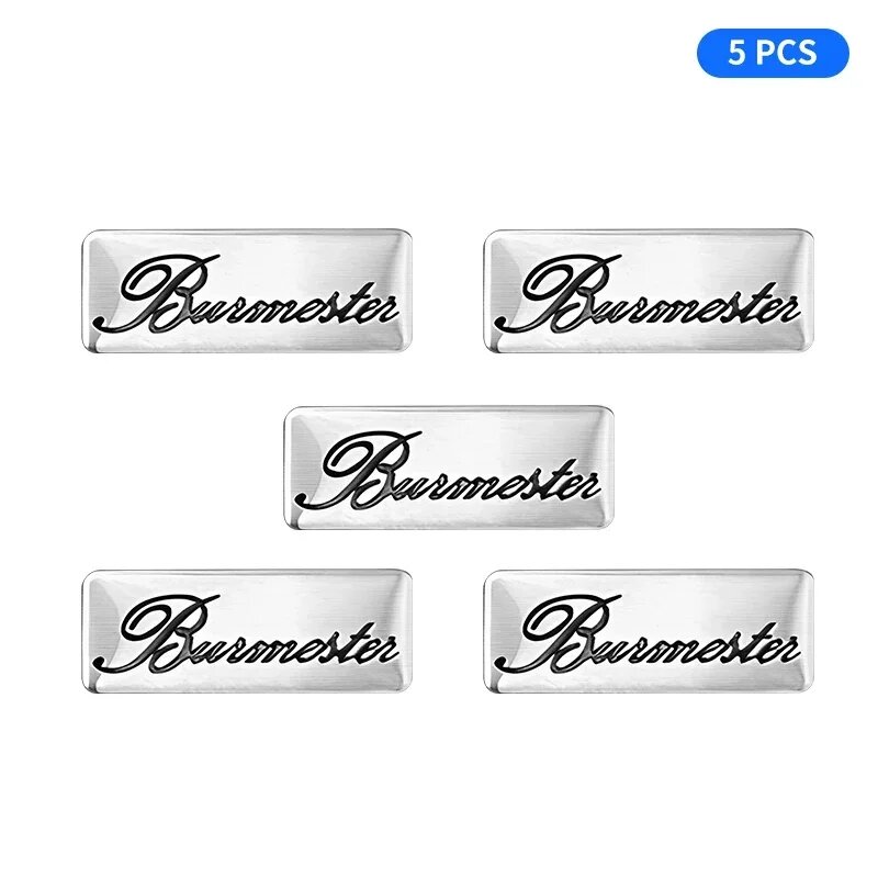 5 шт./10 шт, высококачественный металлический логотип Burováak samochodowy Hi-Fi, аудиодинамик, значок стерео, эмблема, наклейка, аксессуары для стайлинга Burmester 5pcs
