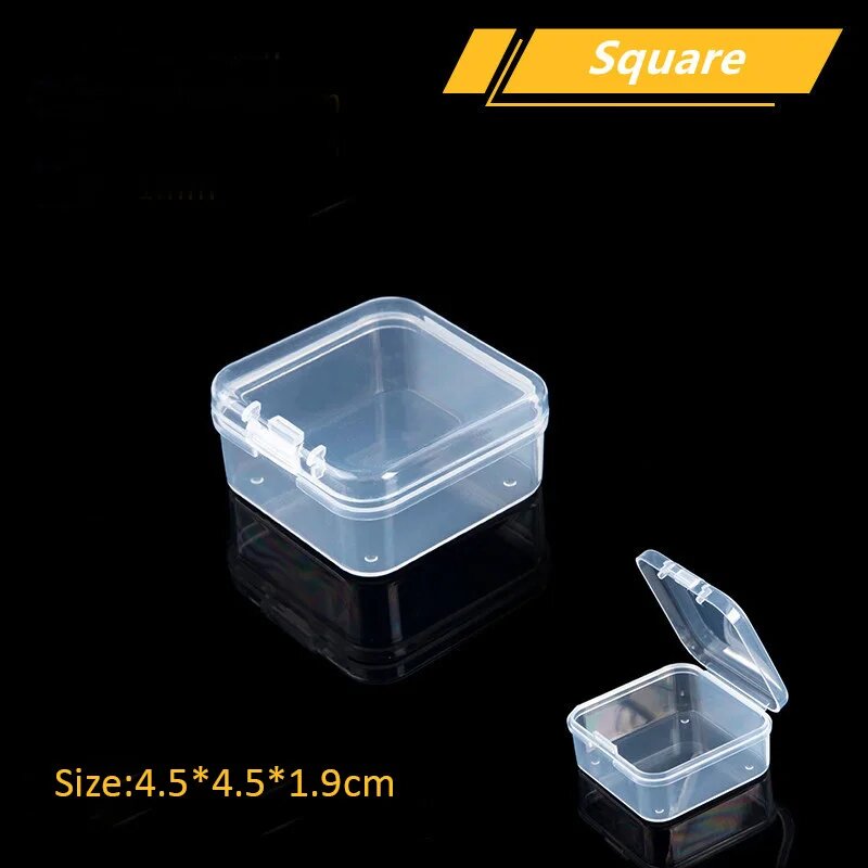 Прозрачные мини-боксы TAANY для мелочей 4.5x4.5x1.9cm
