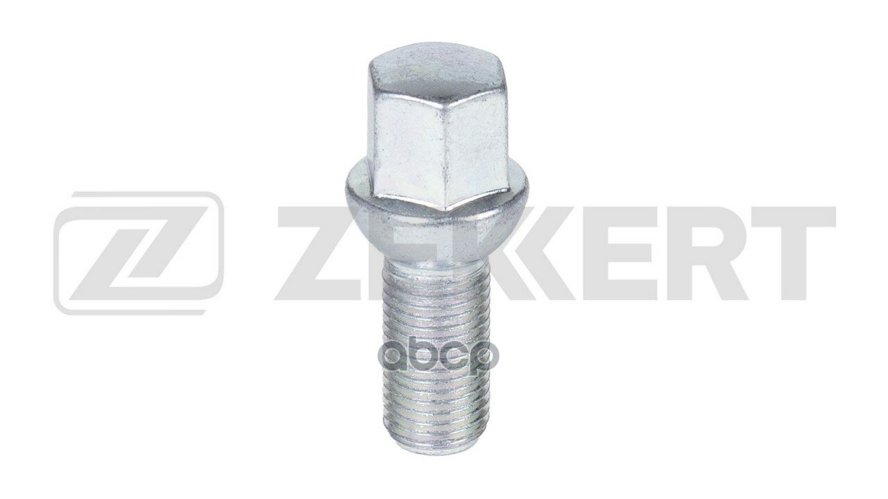 Болт колесный сфера M14 x 1 5 длина резьбы 27 ключ 17 Цинк Zekkert арт. be-4030