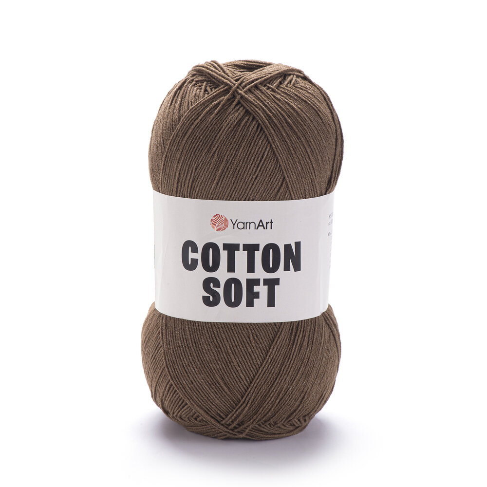 Пряжа для вязания YarnArt Cotton soft 40 коричневый 5 шт 100 гр/600 м 55% хлопок, 45% акрил