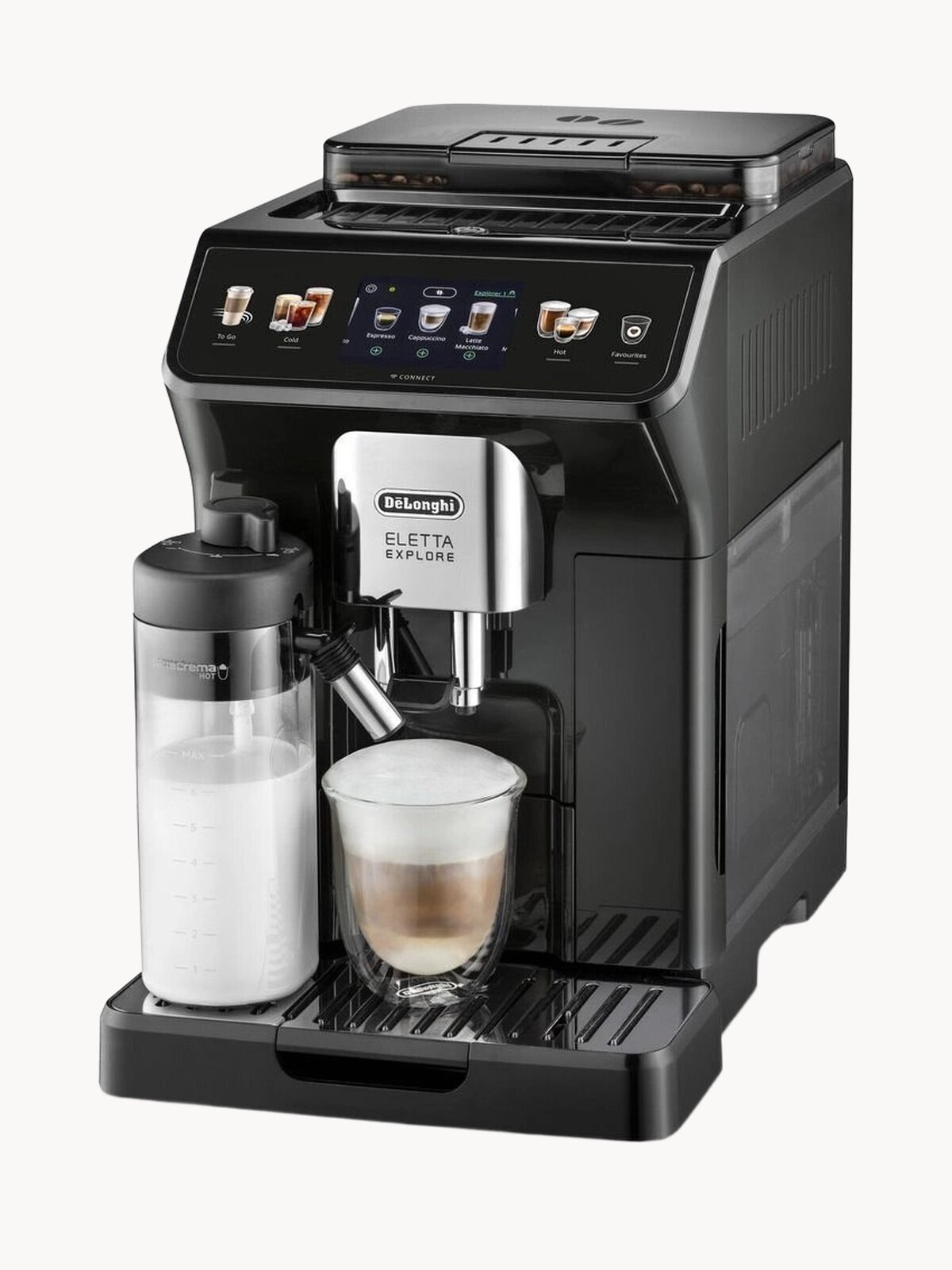Кофемашина Delonghi ECAM 450.65 G черный Потребляемая мощность 1450 Вт