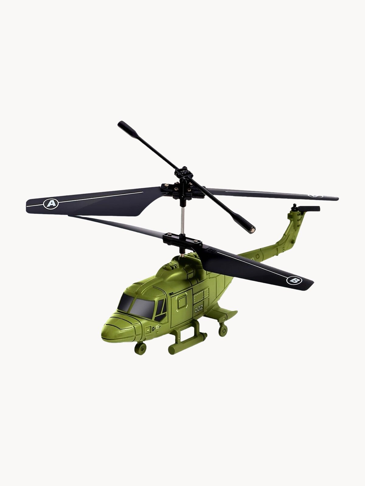 Вертолёт радиоуправляемый "Призрак" цвет зеленый, 23 см, Автоград