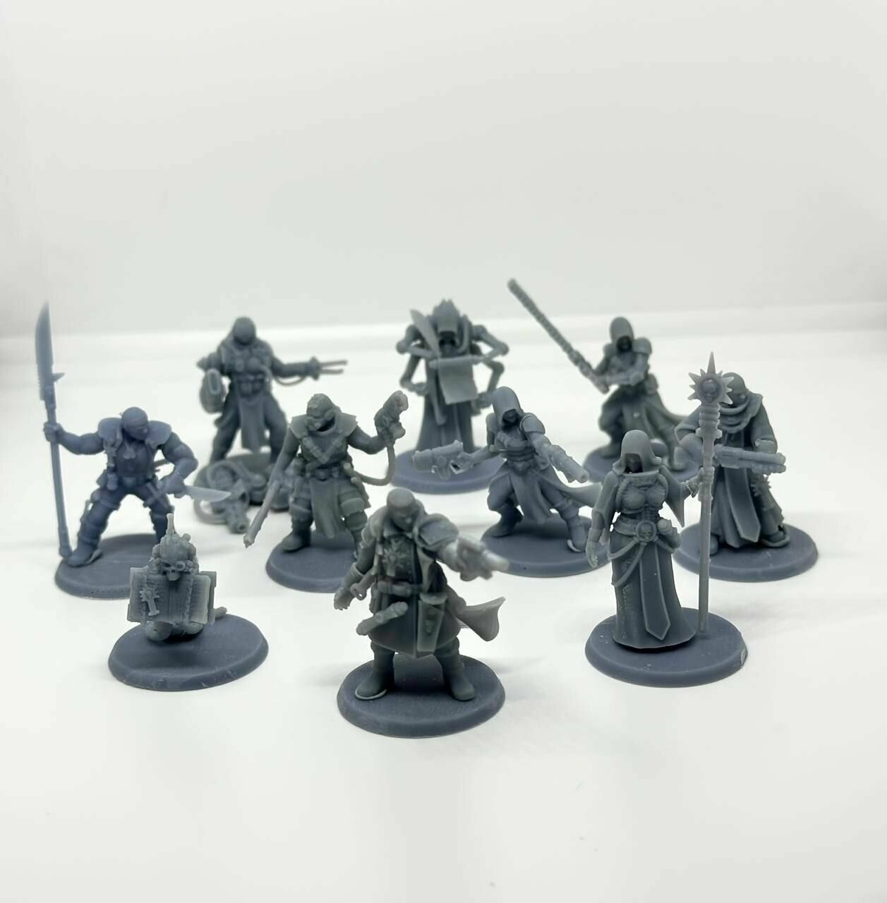 Набор миниатюр "Astra Militarium Inquisitor kill team" Warhammer 40k SpaceMarine, НРИ. Inquisitor kill team 10 штук.