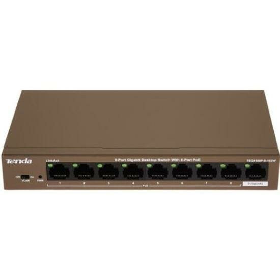 Коммутатор Tenda 9PORT TEG1109P-8-102W