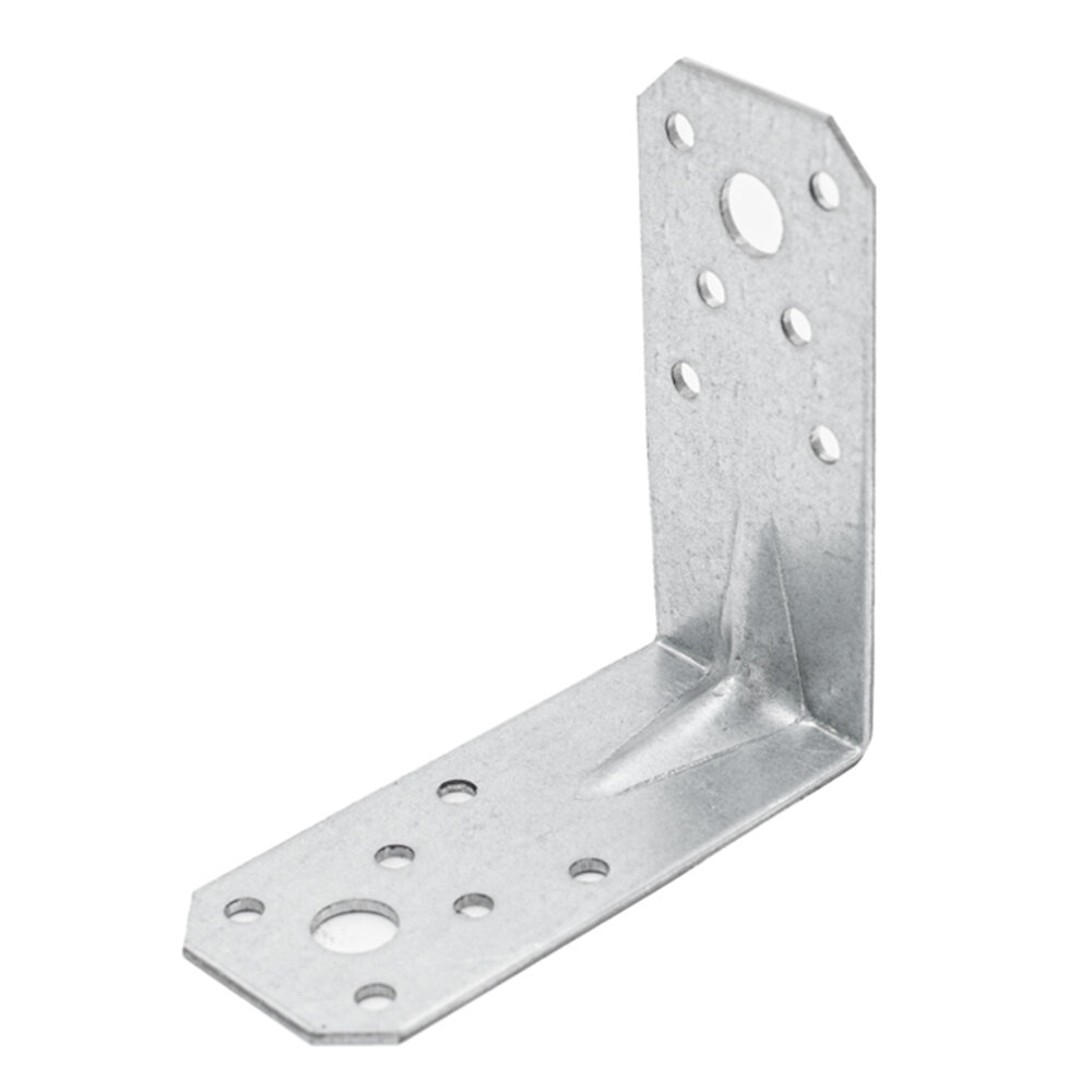 Уголок крепежный усиленный, оцинкованная сталь, 90х90х40х2 мм