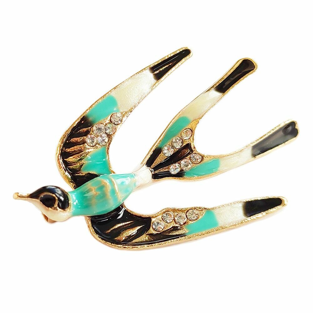 Брошь, стразы