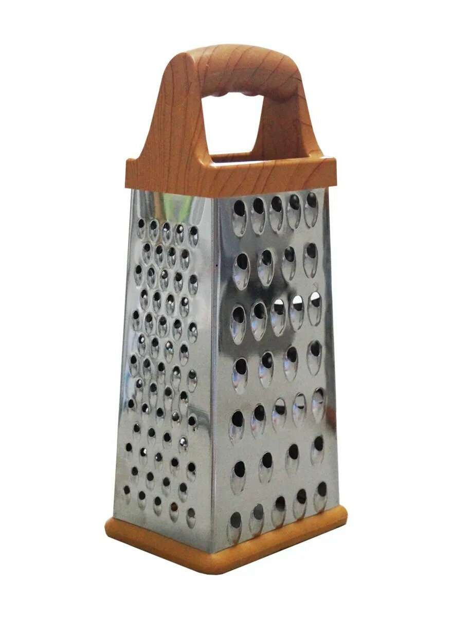 Терка 4-х гранная Материал металл, пластик. Высота 24см, высота рабочей поверхности 17см