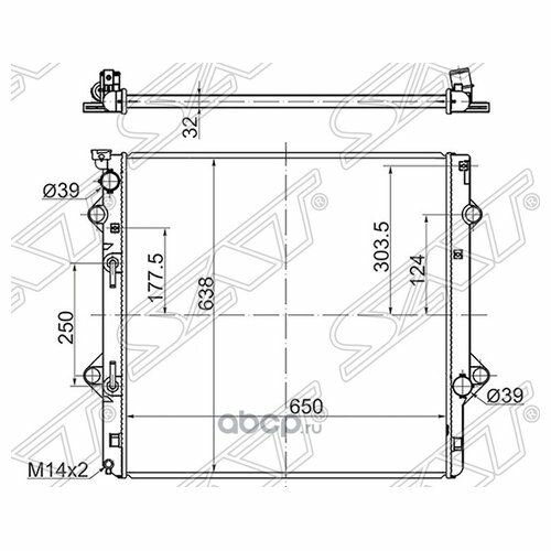 Радиатор Sat TY0009GX460