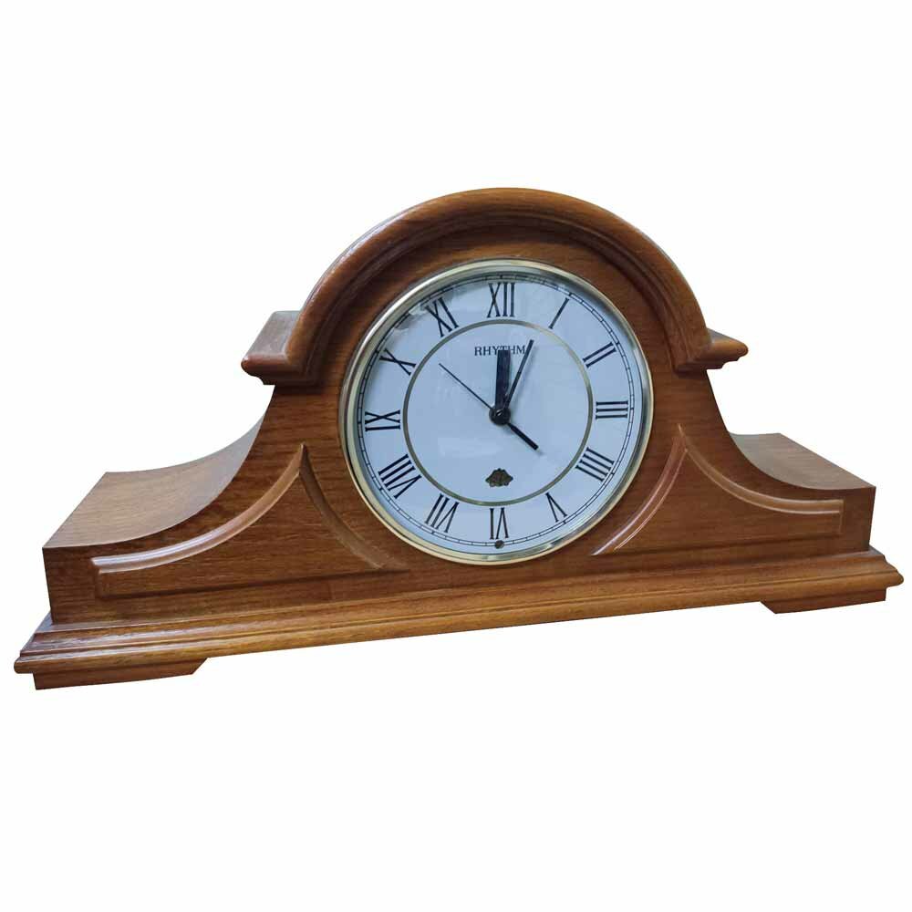 Rhythm Настольные часы с боем и мелодией CRH102N06 (Япония) из дерева (склад)