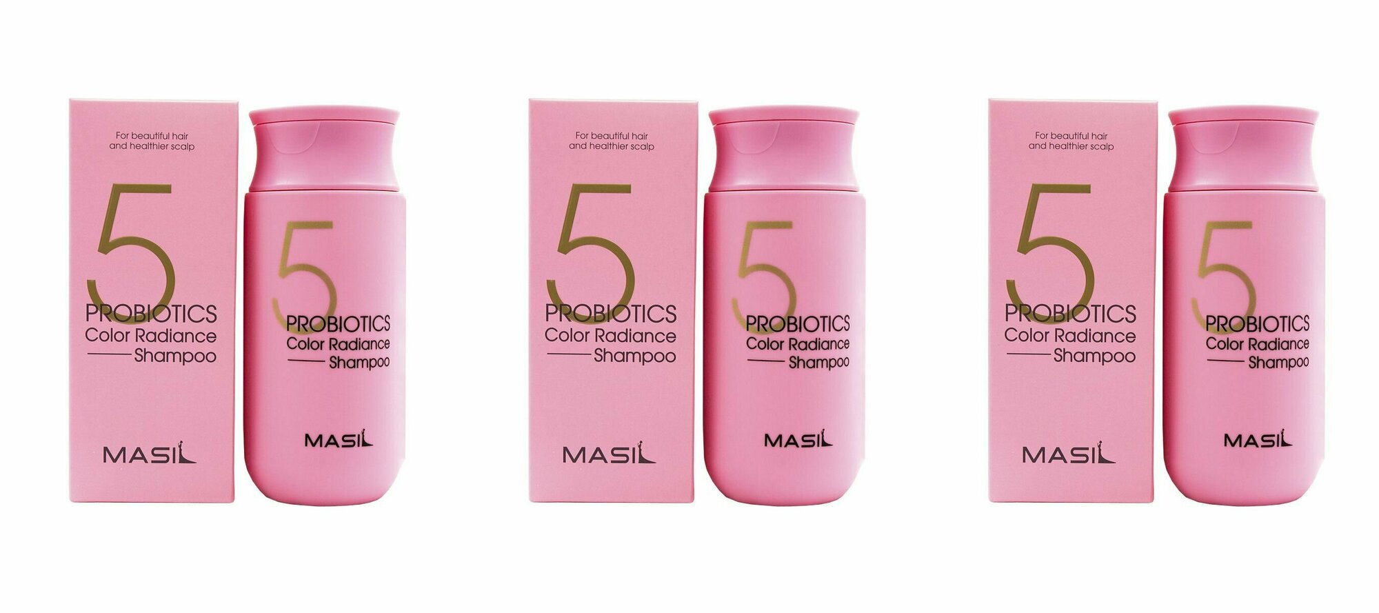 MASIL Шампунь PROBIOTICS COLOR RADIANCE SHAMPOO, 50 мл, 3 шт