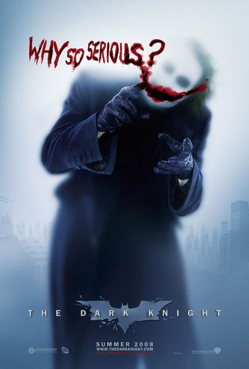 Плакат, постер Темный рыцарь (The Dark Knight, 2008г) на бумаге, размер 42х60см